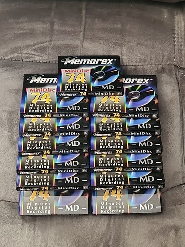 13 Memorex Recordable Mini Disc MD-74 Min Lot Brand New & Factory ...