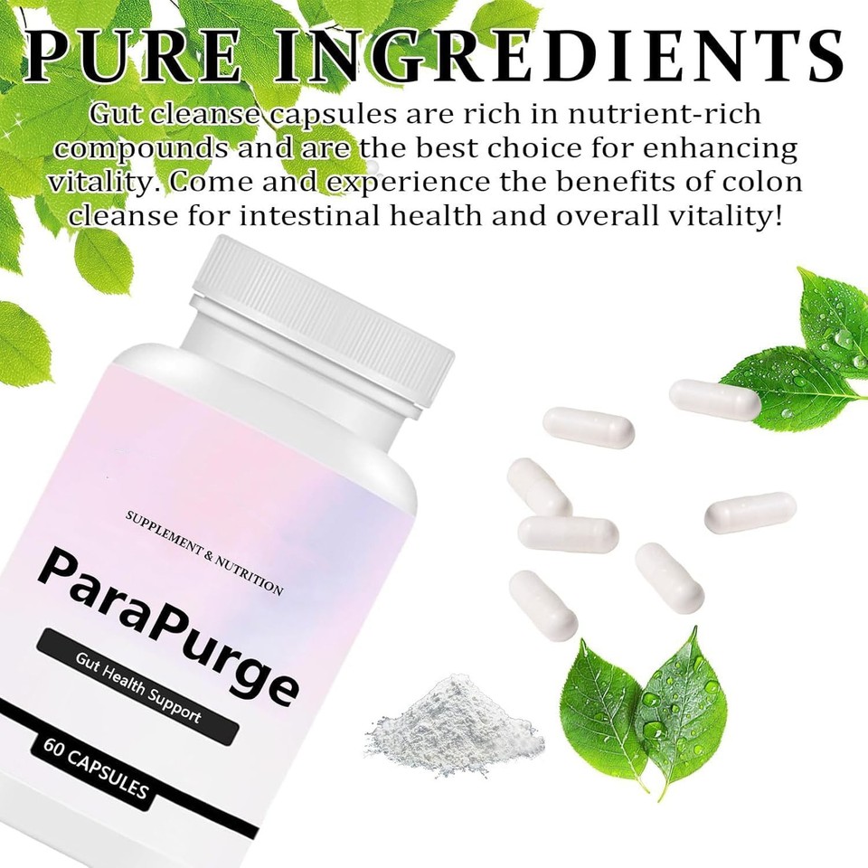 ParaPurge Capsule Help Gut Cleanse&Colon Cleanse for Women & Men Non ...
