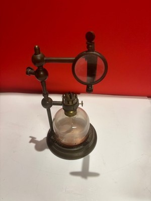 Antique Microscope Lamp Oil/Alcohol - Bockett Collins | eBay