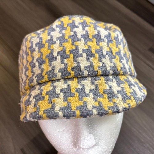 San Diego Hat Co Yellow Houndstooth Hat Women's Wool Blend Yellow Gray ...