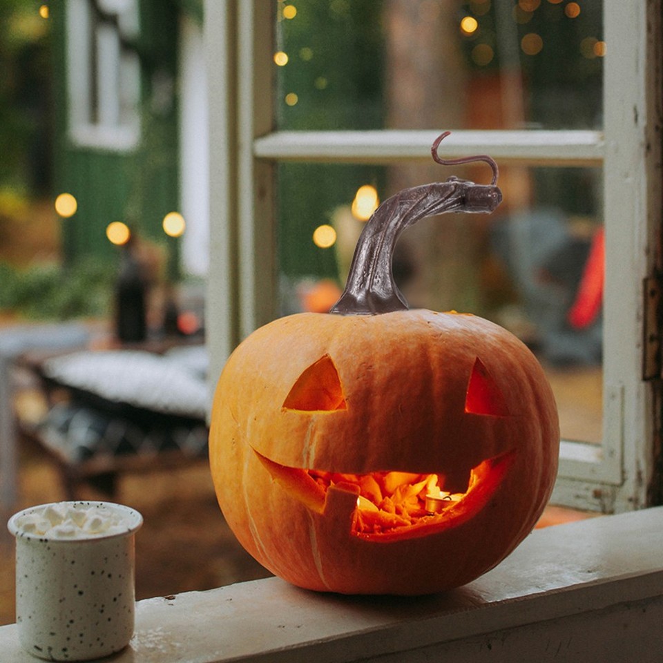 12pcs Halloween Pumpkin Stem Decor Pumpkin Handle Harvest Pumpkin ...