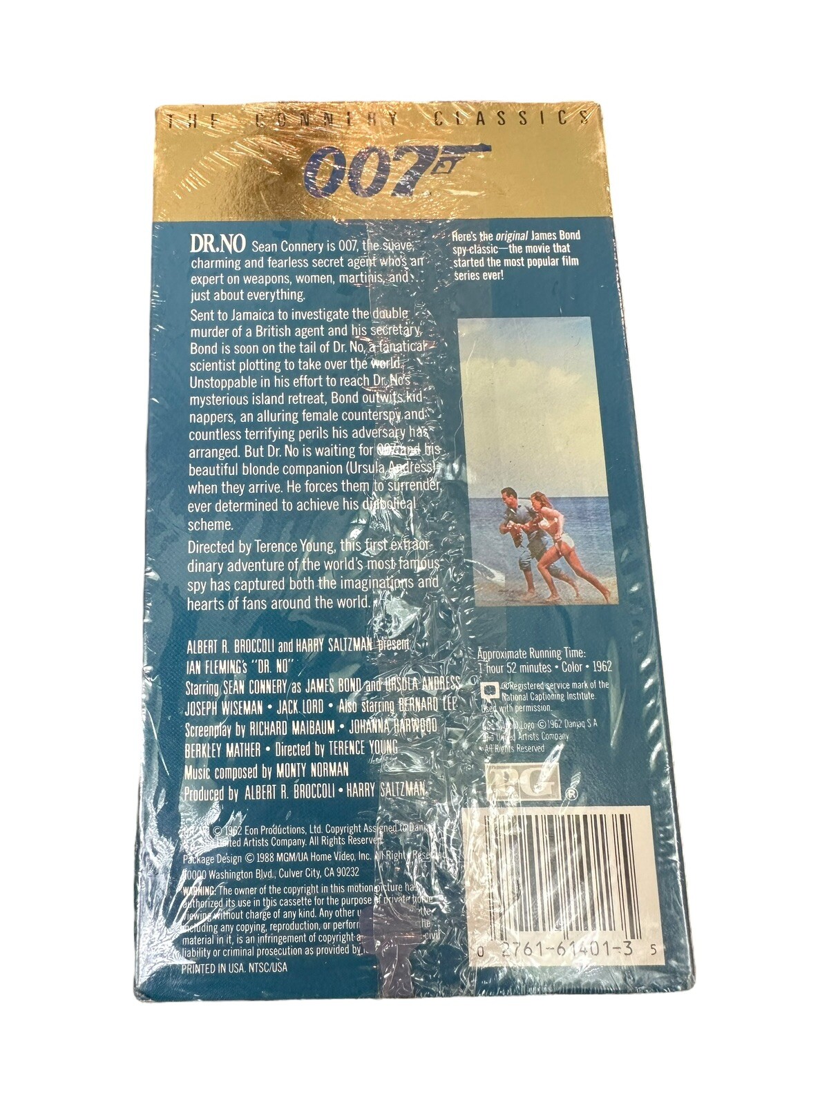 Dr. No (VHS, 1988) Sean Connery as James Bond 007 | eBay