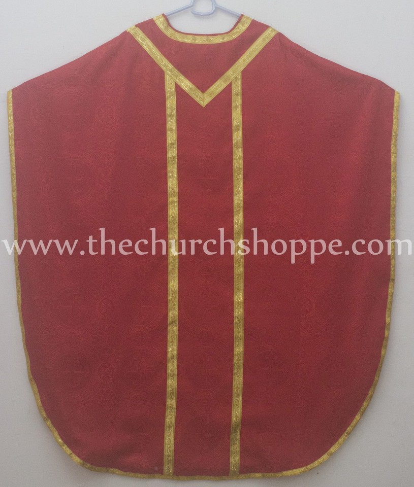 NEW Red Chasuble. St. Philip Neri Style vestment Stole & mass set ...