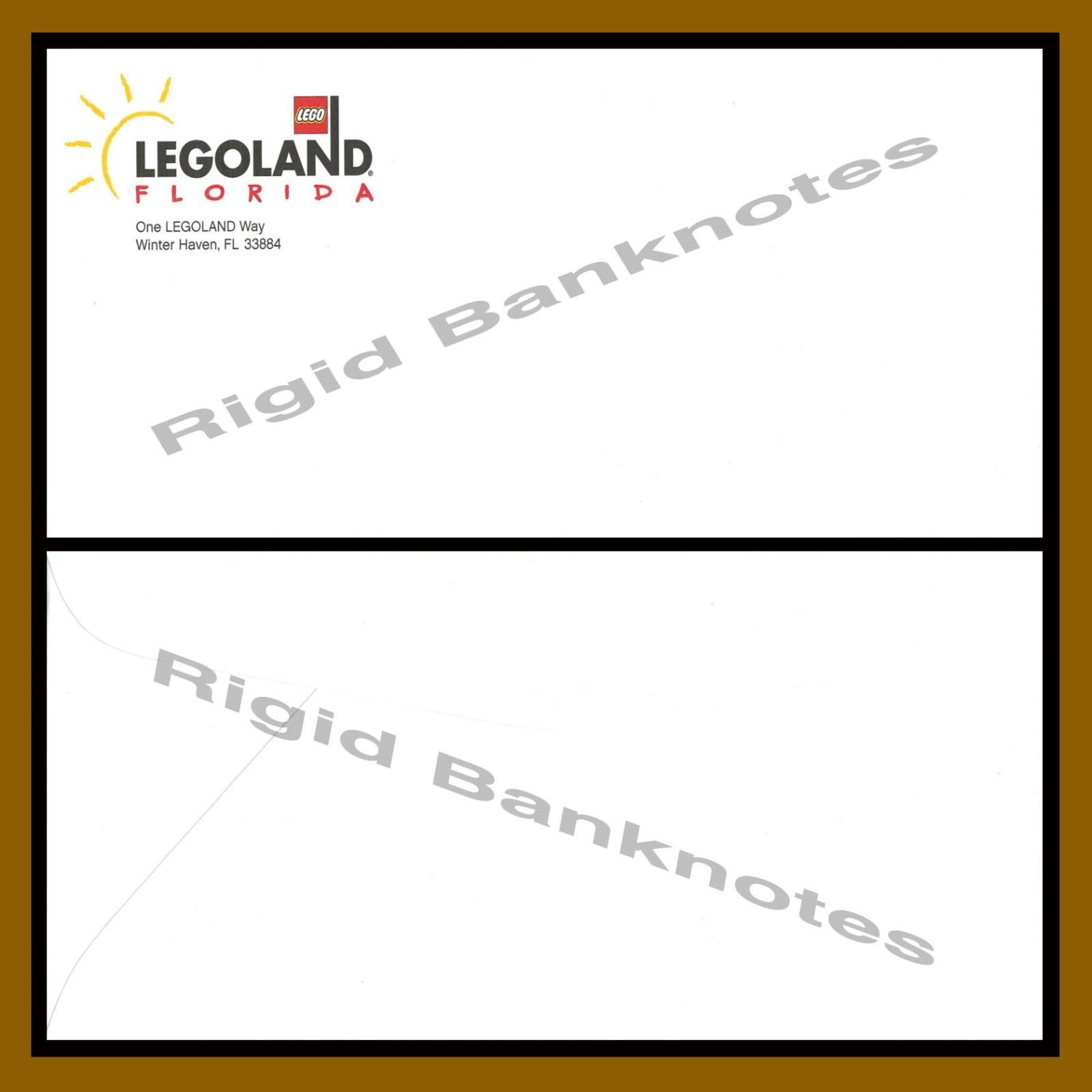 lego Legoland Florida 1 Dollar Envelope Only, Like Disney Envelope Unc ...