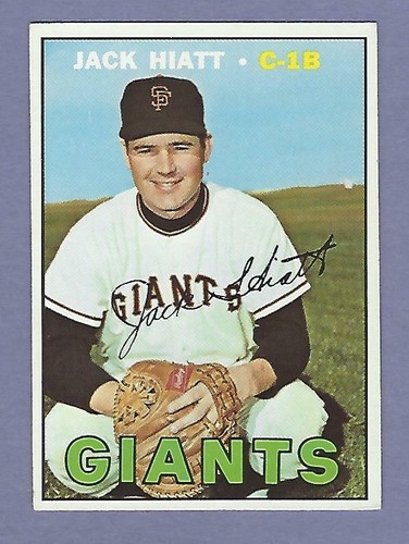 1967 Topps - #368 Jack Hiatt - San Francisco Giants - NrMt+ CENTERED | eBay