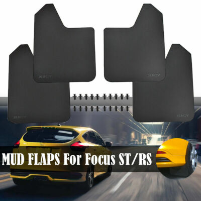 Black Mud Flaps Mudflaps Splash Guards For Ford Focus ST RS SE Sport ...