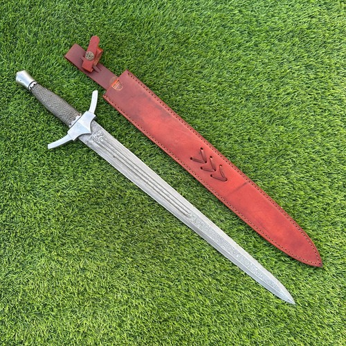 Premium Handmade Damascus Steel Short Sword – Outdoor Battle Ready ...