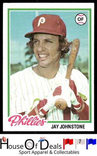 1978 Topps #675 Jay Johnstone Philadelphia Phillies Baseball Card ...