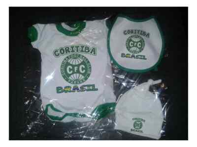 CORITIBA F C - BRAZIL - Baby Trousseau Newborn Kit Body + Bib + Baby ...