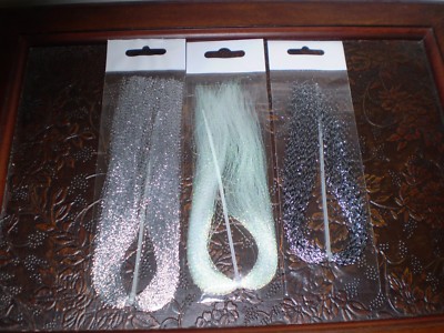 FLY TYING CRYSTAL FLASH ASSORTED COLOR LOT OF 3-NEW!!! | eBay