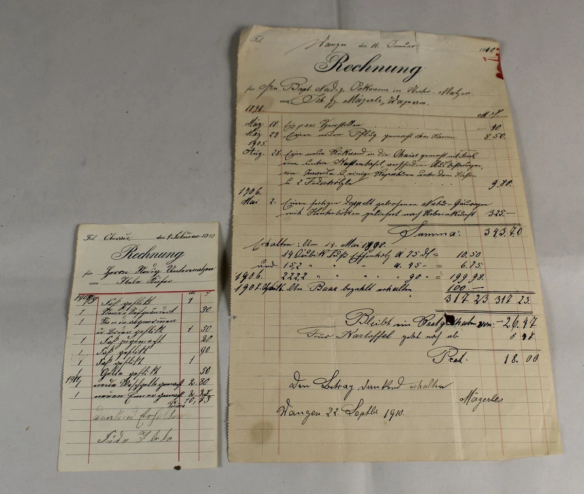 Old Handwriting Numbers