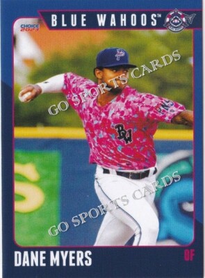 2023 Pensacola Blue Wahoos Dane Myers RC Rookie Miami Marlins Minor ...