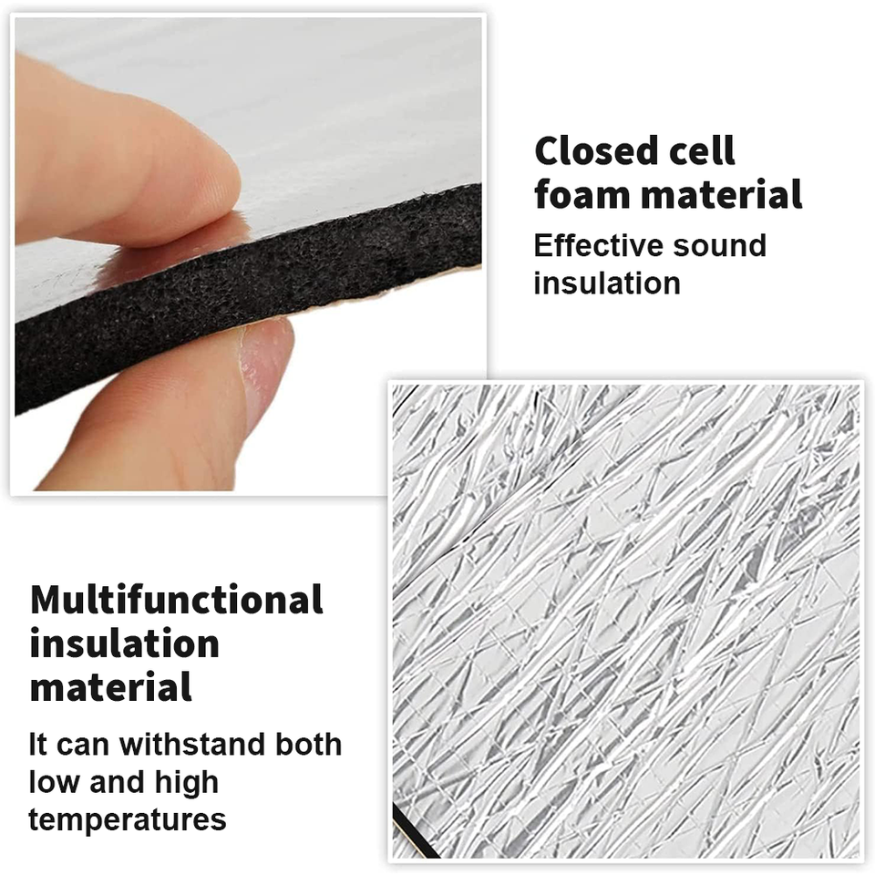 1Mx5M Sound Deadener Roller Car Insulation Mat Heat Shield Noise ...