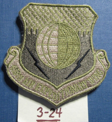 USAF AIR FORCE Patch 455th AIR EXPEDITIONARY WING aew subdued Hook loop ...