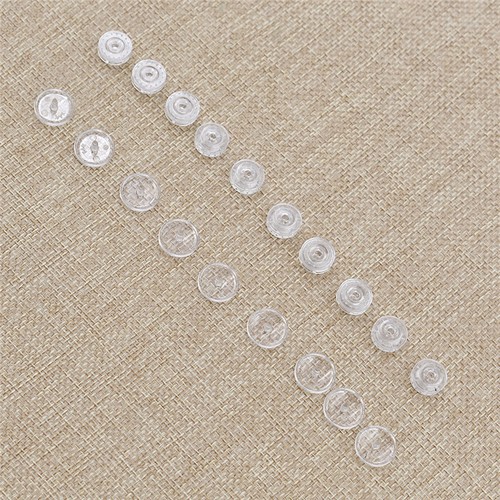 50 Pcs Clear Plastic Snaps Button Fasteners Sewing on Clothes DIY Hand ...