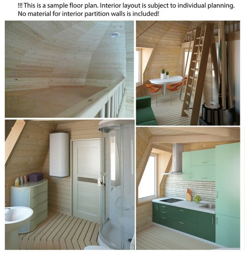 MOON HOUSE 20’ DIAM DOME FRAMING KIT PREFAB WOOD PRE-CUT DIY HOME FRAME ...