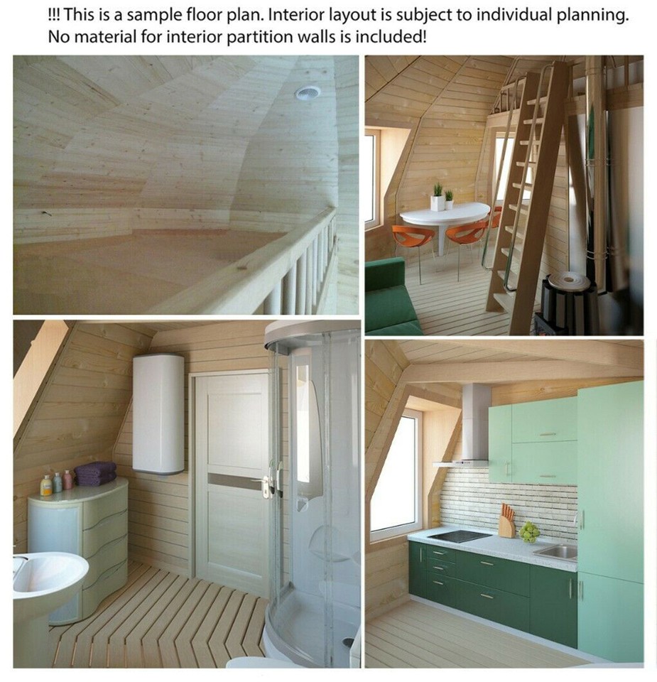 MOON HOUSE 20’ DIAM DOME FRAMING KIT PREFAB WOOD PRE-CUT DIY HOME FRAME ...