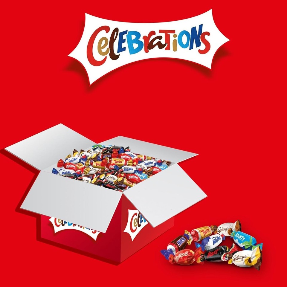 Celebrations Bulk Chocolate Box, 2.4kg, Assorted Chocolates Gift Box ...
