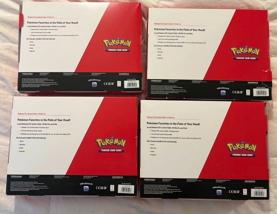 Lot of 4- Pokémon 151 4 Pack Mini Tins + 4 Promos - Sam’s Club ...