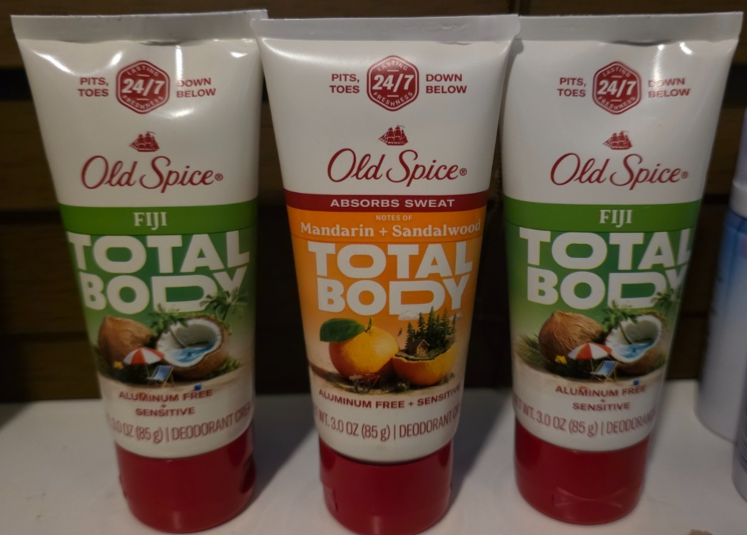 3 Old Spice Gentle Men's Total Body Deodorant Cream 2x FIJI and ...