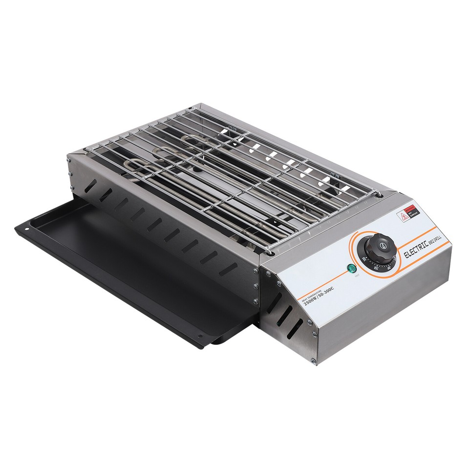 Countertop BBQ Grill Stainless Steel Barbecue Grill Rectangular ...