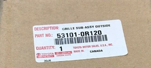 2015-2018 Toyota RAV4 Grille (53101-0R120) OEM Used (ST1) | eBay