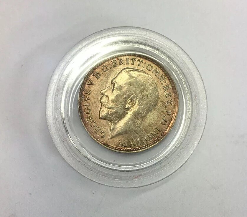 1917 George V Threepence 3p Coin Silver Good Lustre | eBay UK