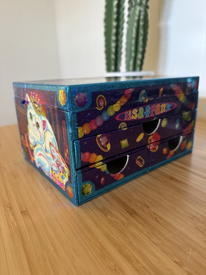 Rare Vintage 1990’s Lisa Frank Y2K Cat Jewelry Stationary Storage Box ...