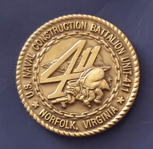 Naval Construction Battalion Unit 411 Norfolk VA SEABEES USN Challenge ...