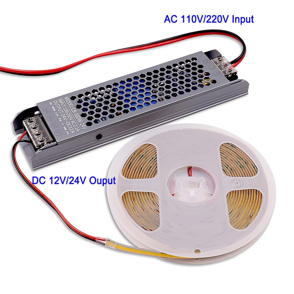 12V 24V 60W 100W 200W 300W DC Power Supply Adapter LED Strip Alum ...