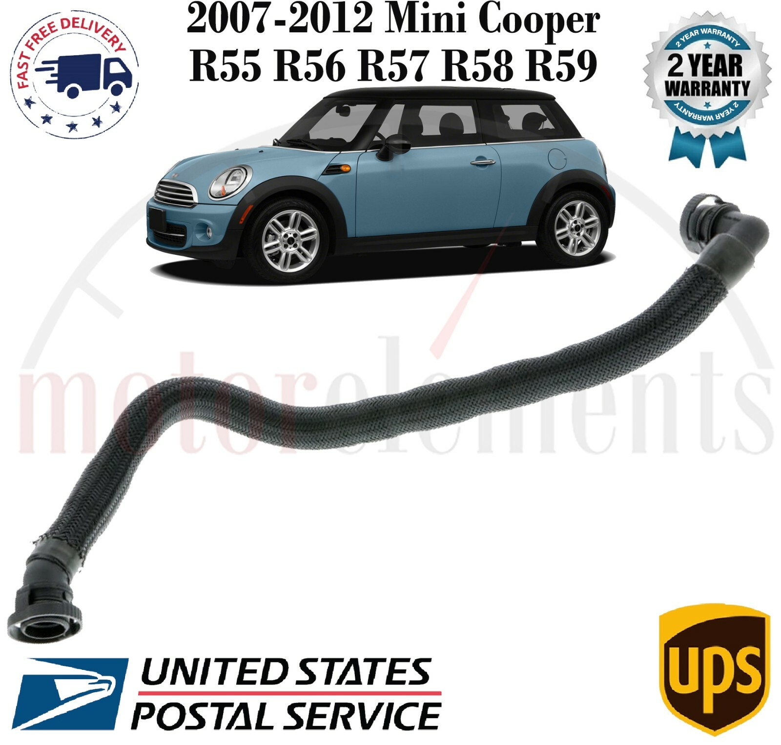 Engine Crankcase Breather Hose For 2007-2012 Mini Cooper R55 R56 R57 ...