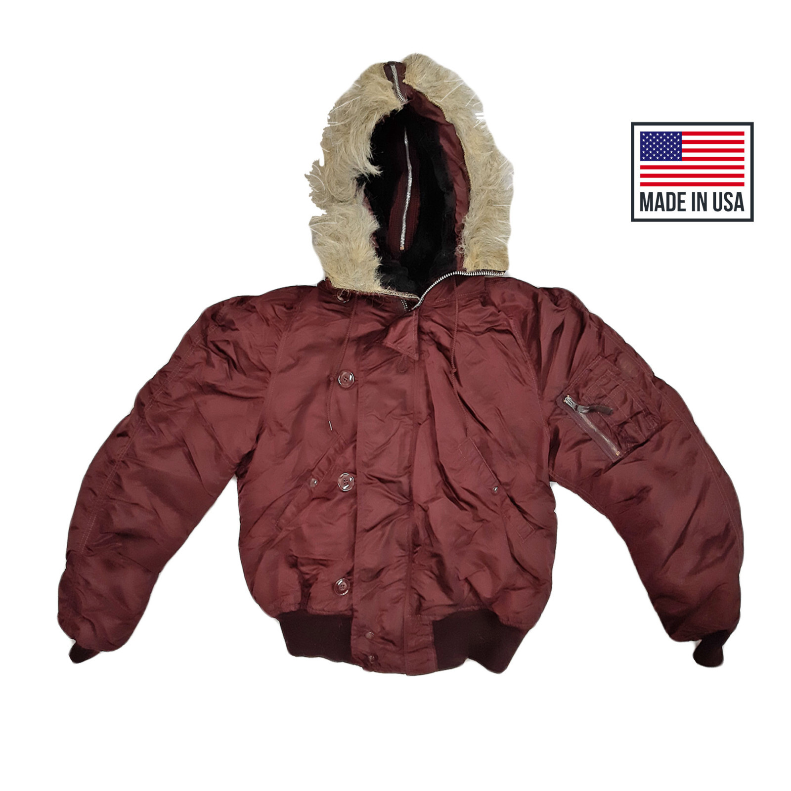 Army Parka N2B Military Jacket Padded Warm Field Coat US Air Force ...