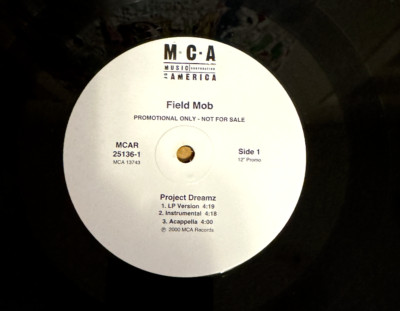 Field Mob ‎– Project Dreamz - 12" PROMO RECORD | eBay