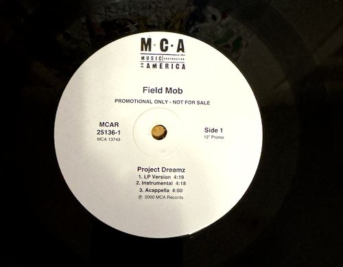 Field Mob ‎– Project Dreamz - 12" PROMO RECORD | eBay
