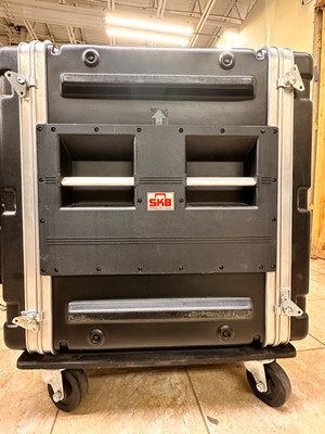 SKB 12U Twelve Space Shockmount Rack Case w/4" Casters - 20" Mounting ...