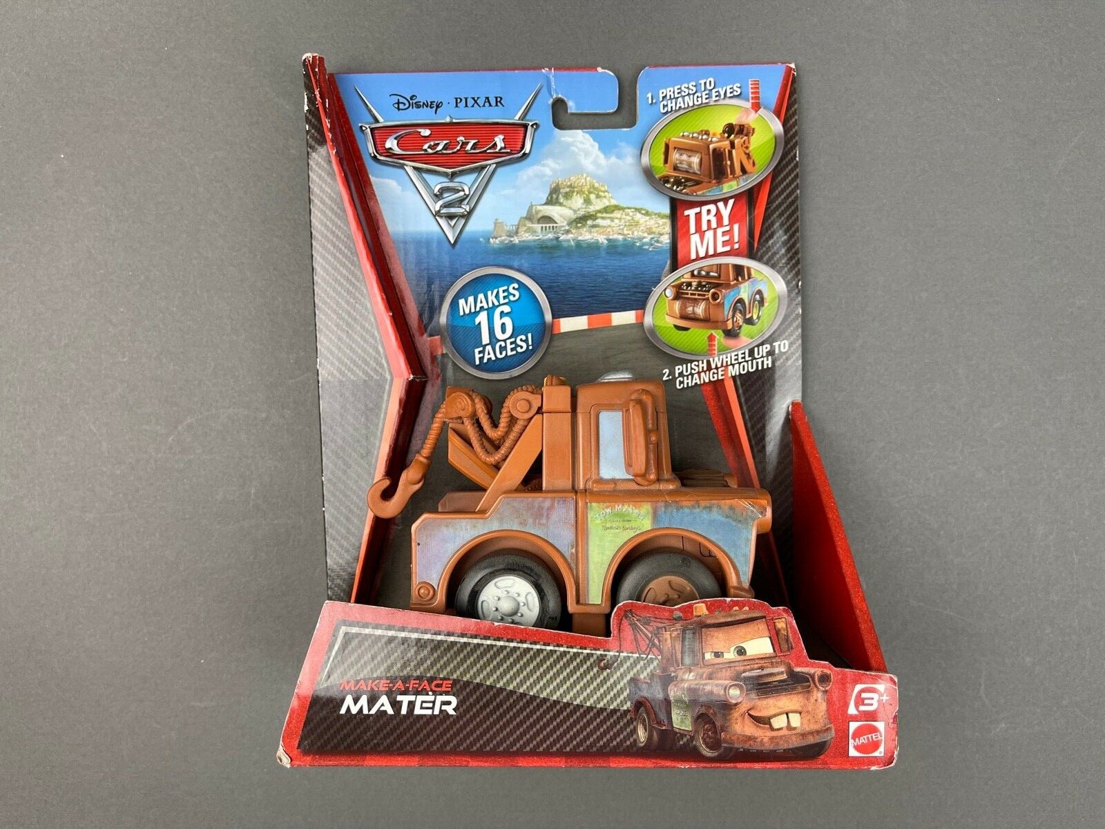 Disney Pixar Cars 2 Make a Face Mater by Mattel 3yr Makes 16 Faces for ...