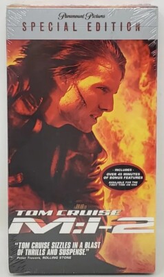 Mission: Impossible 2 VHS Tape Factory Sealed Paramount Tom Cruise ...