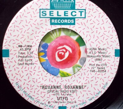 UTFO ‎7" Roxanne Roxanne / The Real Roxanne 1984 Early Brooklyn Hip Hop ...
