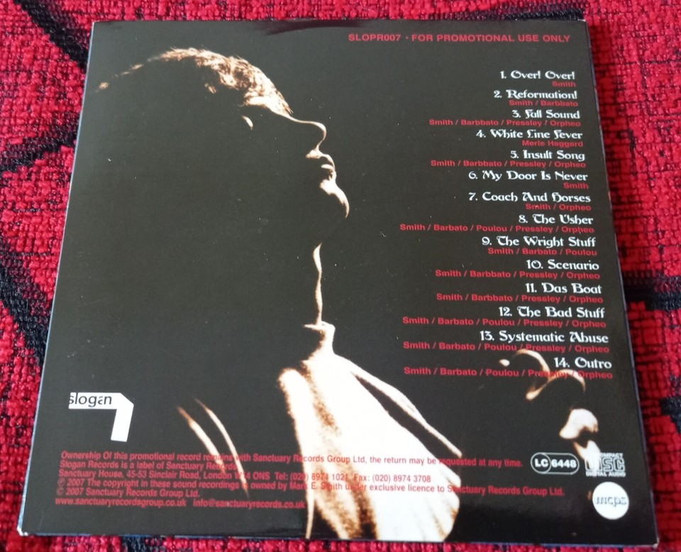 THE FALL ** Reformation Post TLC ** ORIGINAL 2007 UK PROMO CARDSLEEVE ...