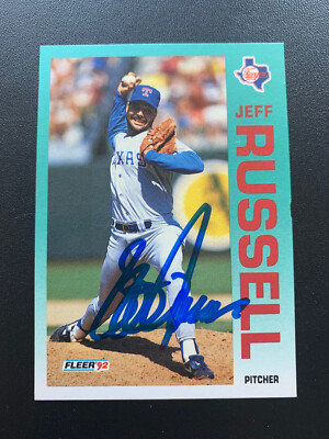 Jeff Russell Signed 1992 Fleer #319 Card Texas Rangers Autograph COA | eBay