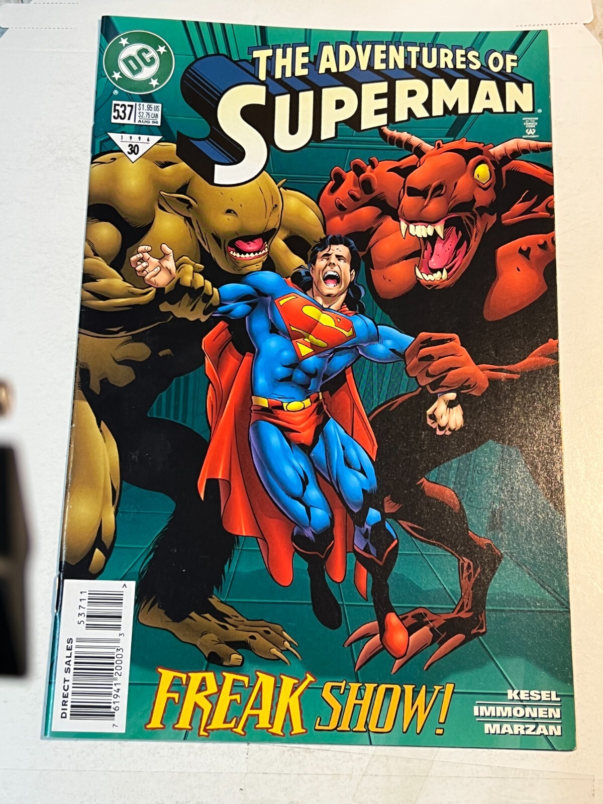 the adventures of superman #537 dc comics 1996 | Combined Shipping B&B ...