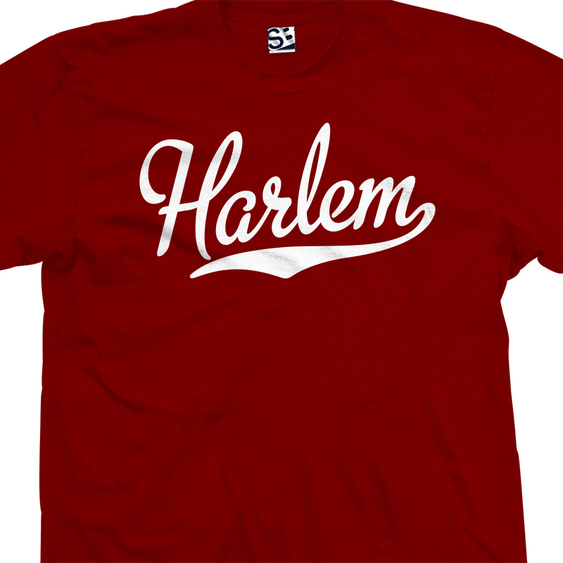 Harlem Script T-Shirt | Baseball Jersey Tail Sports Team NY Gift Logo ...
