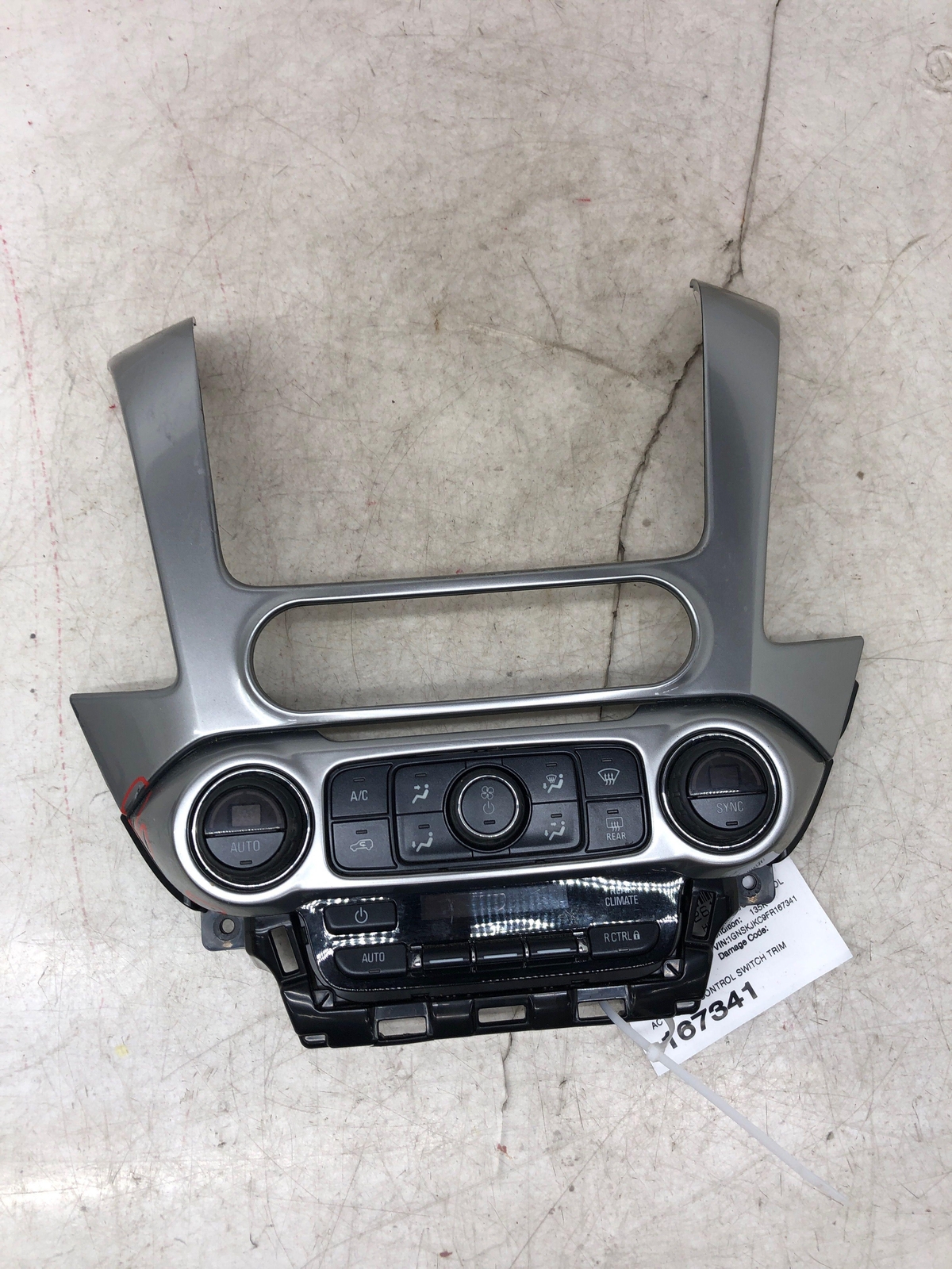 2015 2016 2017 CHEVROLET SUBURBAN AC CLIMATE CONTROL SWITCH TRIM PANEL ...