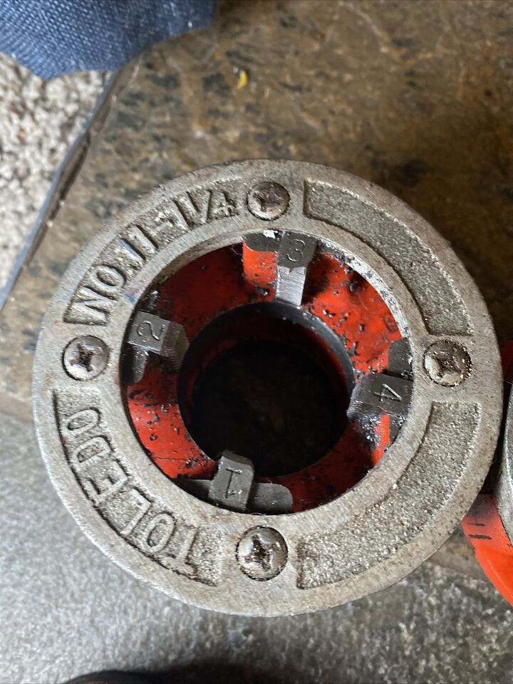 Toledo rachet pipe threader #11 & 9 die heads 1/8 To 1 1/4” | eBay