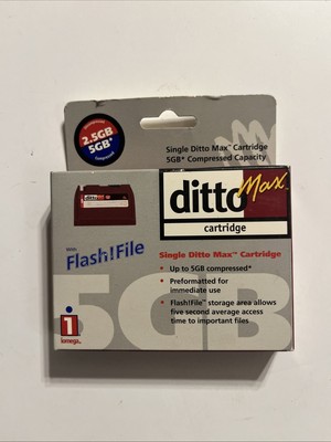 New Ditto Max Cartridge 2.5/5 GB Compressed 10614 | eBay