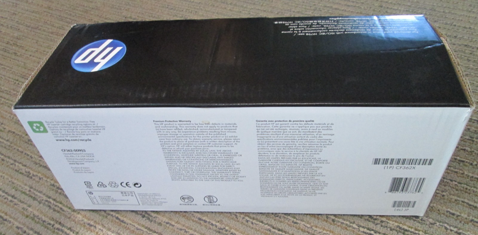 NEW GENUINE HP 508X Yellow Toner Cartridge CF362X Dented Box A | eBay