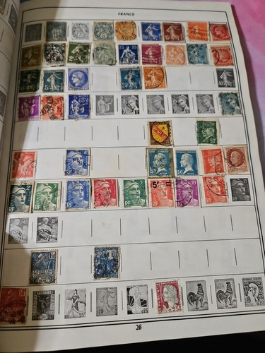 1980 Harris Pioneer World-Wide Postage Stamp Album W/ MANY Stamps US ...
