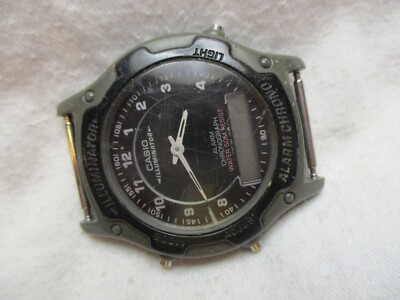 Casio Illuminator Digital Analog Watch WR 50M Alarm Chronograph Round ...