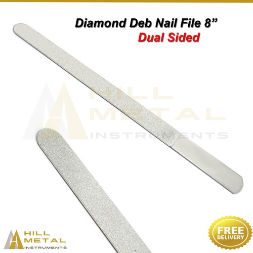 Chiropodist Diamond Deb Nail File 8" Manicure Pedicure Dust Coating ...