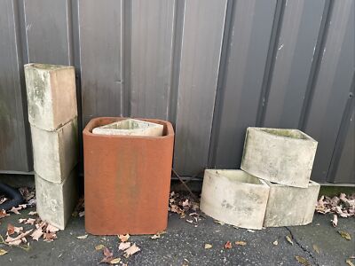 Clay chimney flue liner 13”x18” W/ 8 Smoke Chambers 13”x10” | eBay